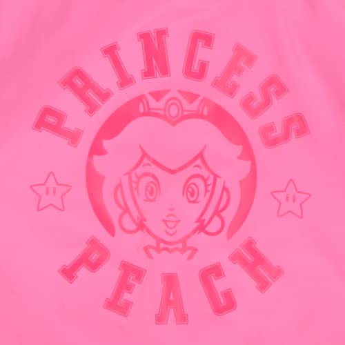Nintendo Super Mario Bomber Jacket for Girls, Mario and Luigi Bomber Jacket (Peach Pink, Size 4/5)