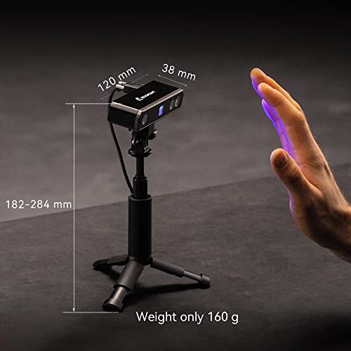 Revopoint Mini 3D Scanner for 3D Printing Handheld, Up to 0.02 mm Precision, Industrial Blue Light, Portable 3D Model Scanner for Dental, Jewelry and Small Objects - Standard