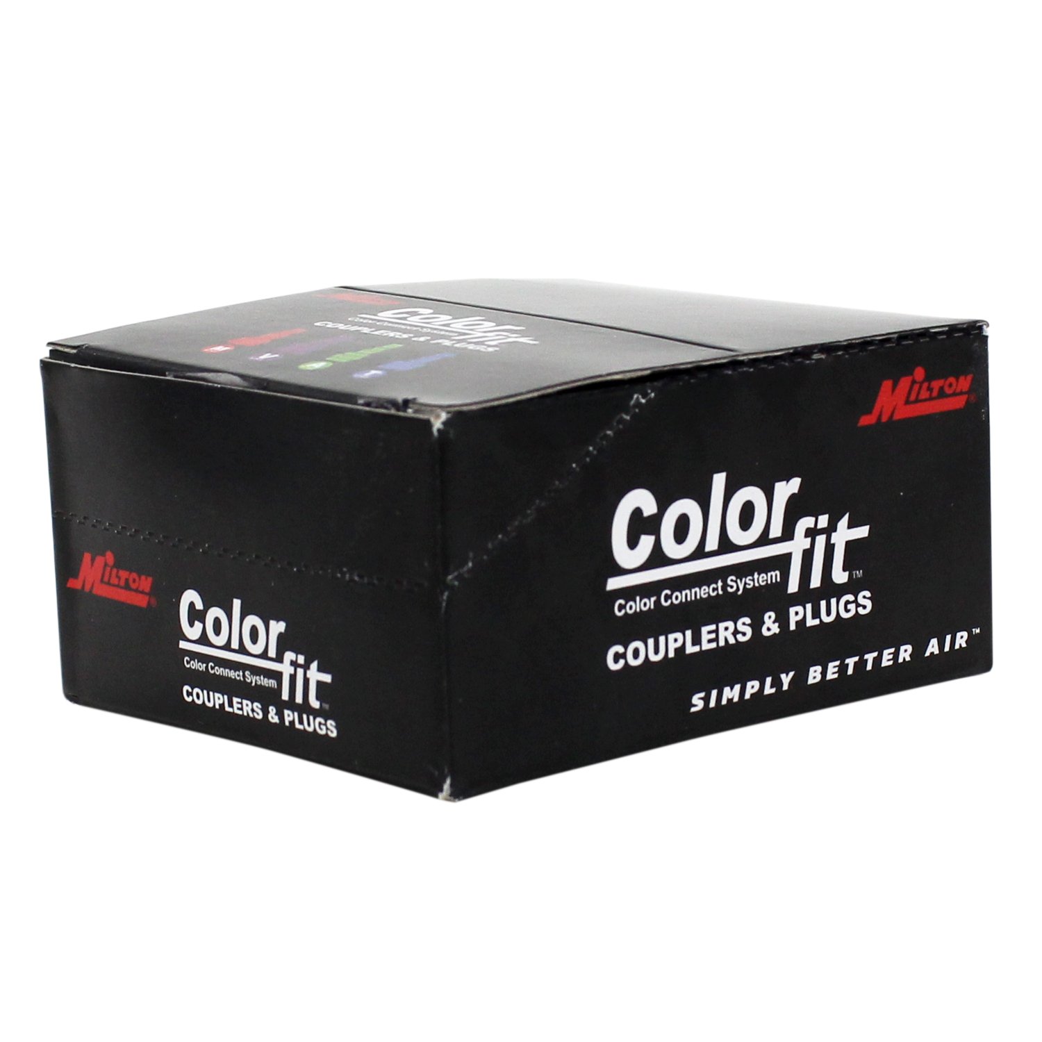 Milton 783TC-20 ColorFit Plugs, T-style Blue, 1/4" NPT Male, Box of 20