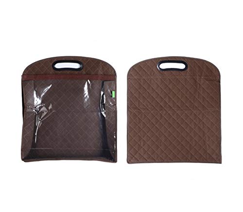 TcJ-Chen 3 Sizes Handbags Storage Dust Cover Bag Storage Hanging Closet Organizer Purse (Brown)