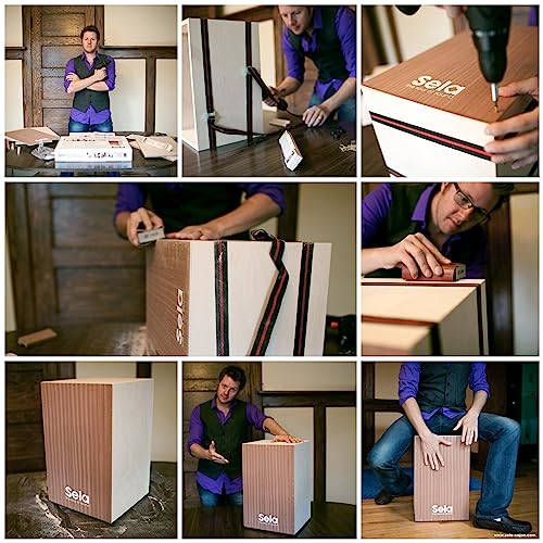 Sela SE 018 Snare Cajon Kit Medium with Instructions and Audio CD, (SE018)
