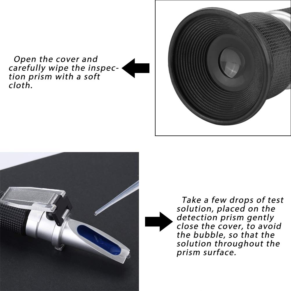 GLOGLOW Refractometer for Honey Moisture, Honey Refractometer Multipurpose Compact Portable for Bee Keeping Supplies