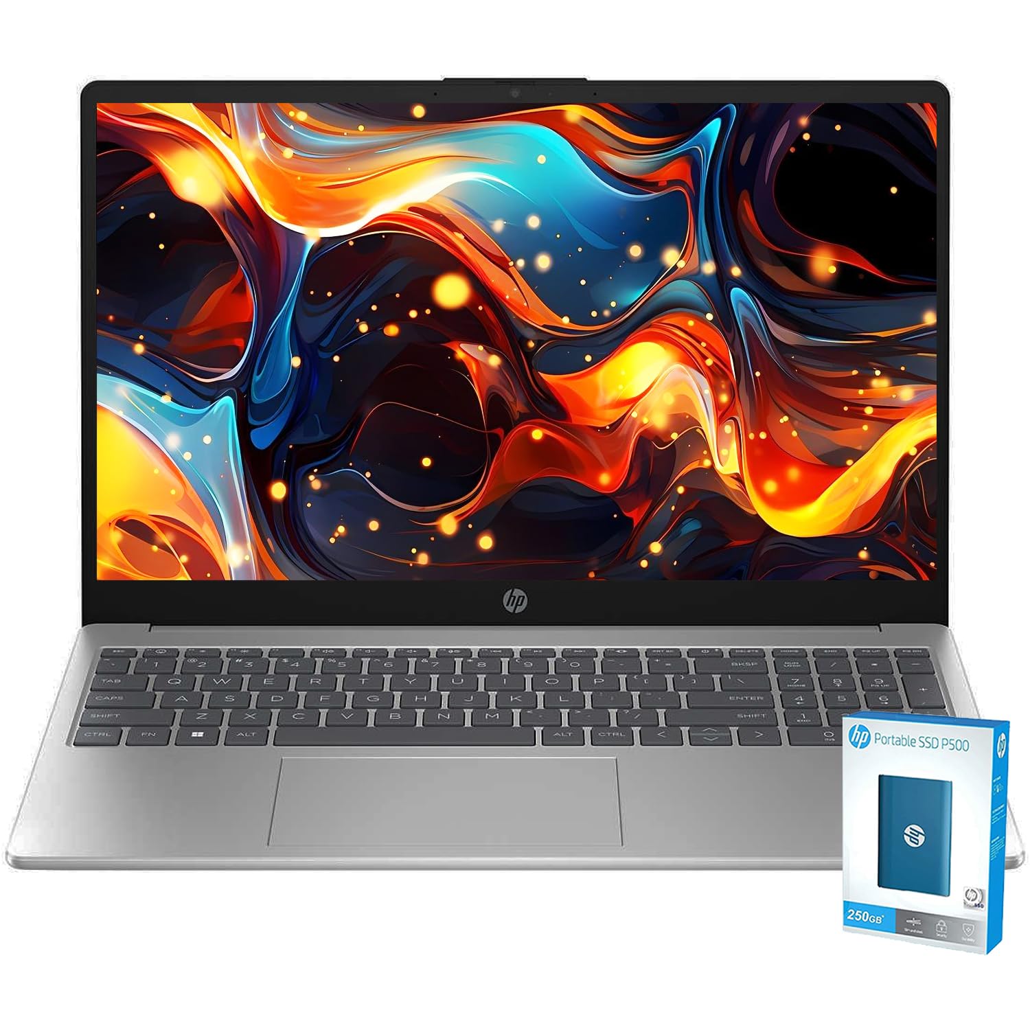 HP Newest 15.6" G9 Business Laptop | Intel Core i5 Processor | 15.6" FHD Display | Ethernet RJ-45 | Windows 11 | Bundled w 250GB Portable SSD (11th Gen Intel i5, 16gb | 1tb)