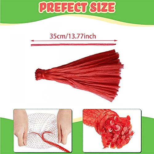 ZLY 100 PCS Seafood Boiling Bags,Reusable 13inch Stretchable Nylon Mesh Bag,Crawfish Shellfish Clam Boil BagsPlastic Mesh for Storage of Fruit,Vegetable,Cooking Crawfish Crab