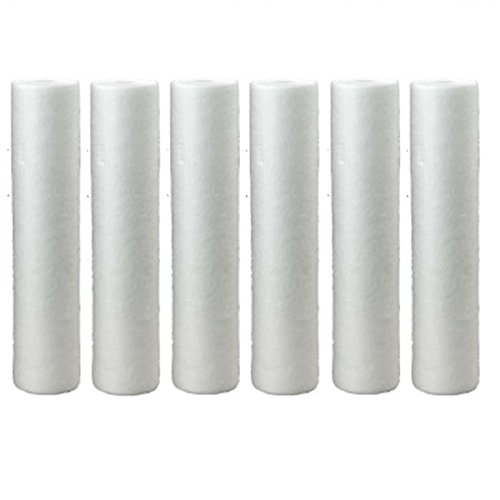 Hydronix SDC_45_2001_6_Pack SDC-45-2001 Whole House Sediment Water Filter Cartridge (6-Pack), Single Unit, White, 6 Count