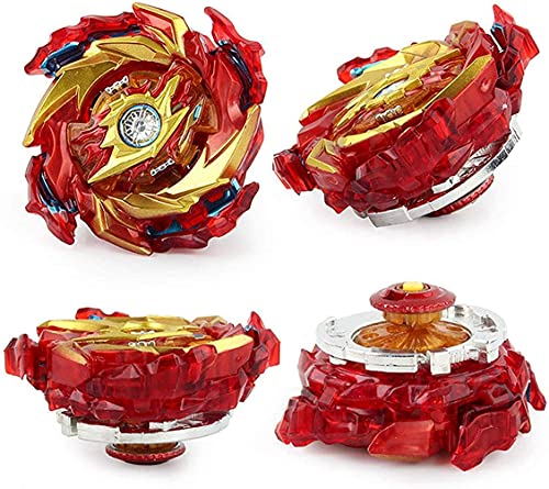 Left Right Sparking Launcher Bey Burst Evolution Turbo Blades Battling Tops String Launcher Grip Super King Booster B-174 Hyperion Burn Starter Set God Bey Gaming Spinning Toys Gift for Boys