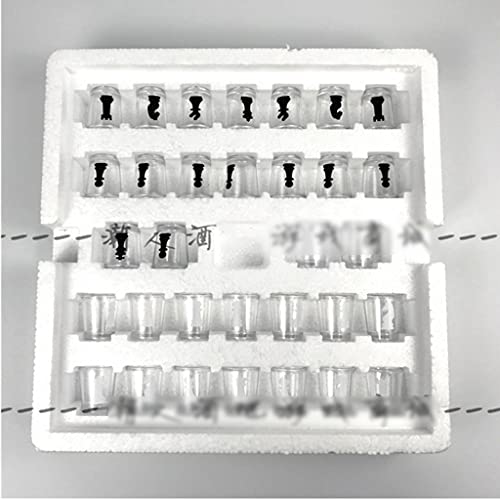 THPT Glass Chess Set with 32 Crystal Wine Glass Chess Pieces and Clear Glass Chess Board, Shot Drinking Chess Game Set for Parties Board Games (Color : Large Chess Set)