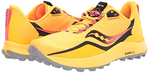 Saucony Women's Core Peregrine 12 Running Shoe, VIZIGLD/VIZIRED, 8