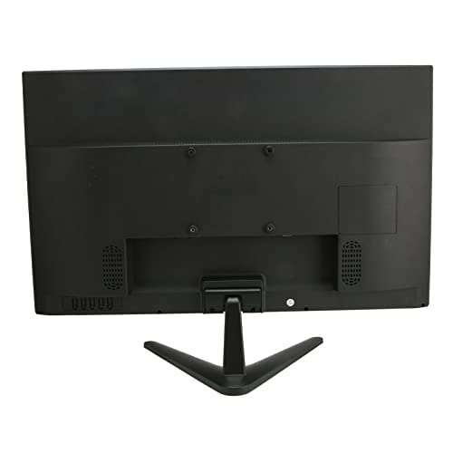 Hosi 23.6 Inch LCD Monitor, LCD Monitor 16:9 Widescreen Builtin Speakers for Desktop Computer (US Plug)