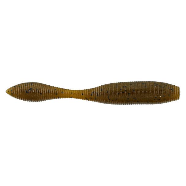 Daiwa Yamamoto Neko Macho 4.5", Color: 297, Green Pumpkin-NM-4.5-297