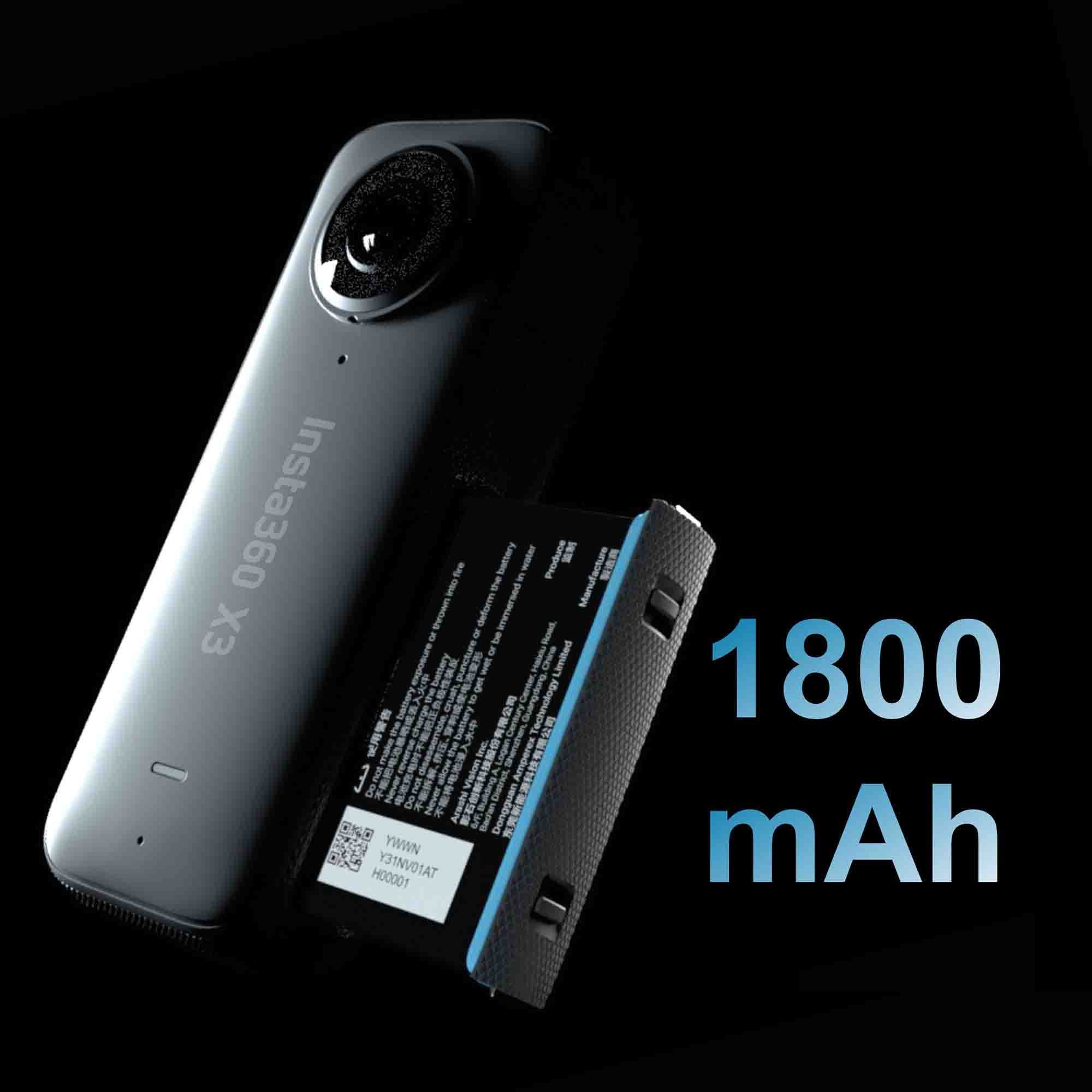 Insta360 X3 - Waterproof 360 Action Camera Bundle Includes Extra Battery, Charger, Invisible Selfie Stick, Lens Guard& 256GB Memory Card