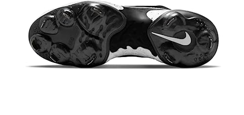Nike Alpha Huarache Elite 3 Low CK0746-010 Black-White Men's Metal Baseball Cleat 7 US