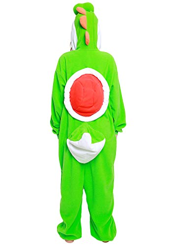 SAZAC Kigurumi Super Mairo Bros. Yoshi - Onesie Jumpsuit Halloween Costume (One Size) Green