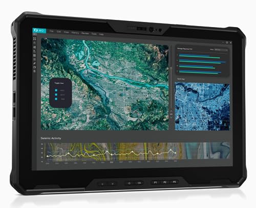 Dell Extreme 7230 Rugged Tablet Computer, 12-Inch, Black, Windows 11 Pro
