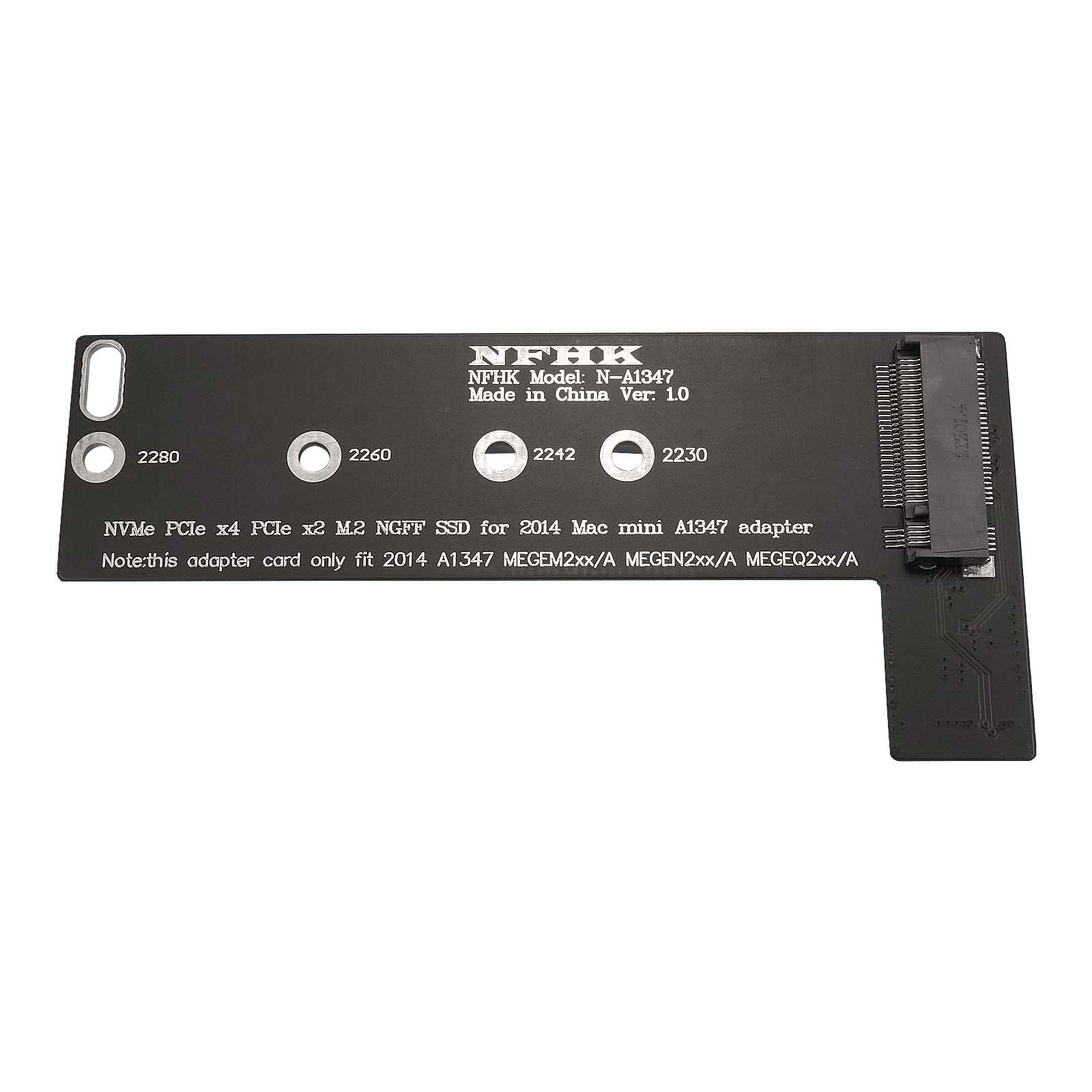 Goapongs M.2 NGFF M-Key NVME SSD Convertor Card Compatible with Late 2014 Mac Mini A1347 MEGEQ2 MEGEM2 MEGEN2