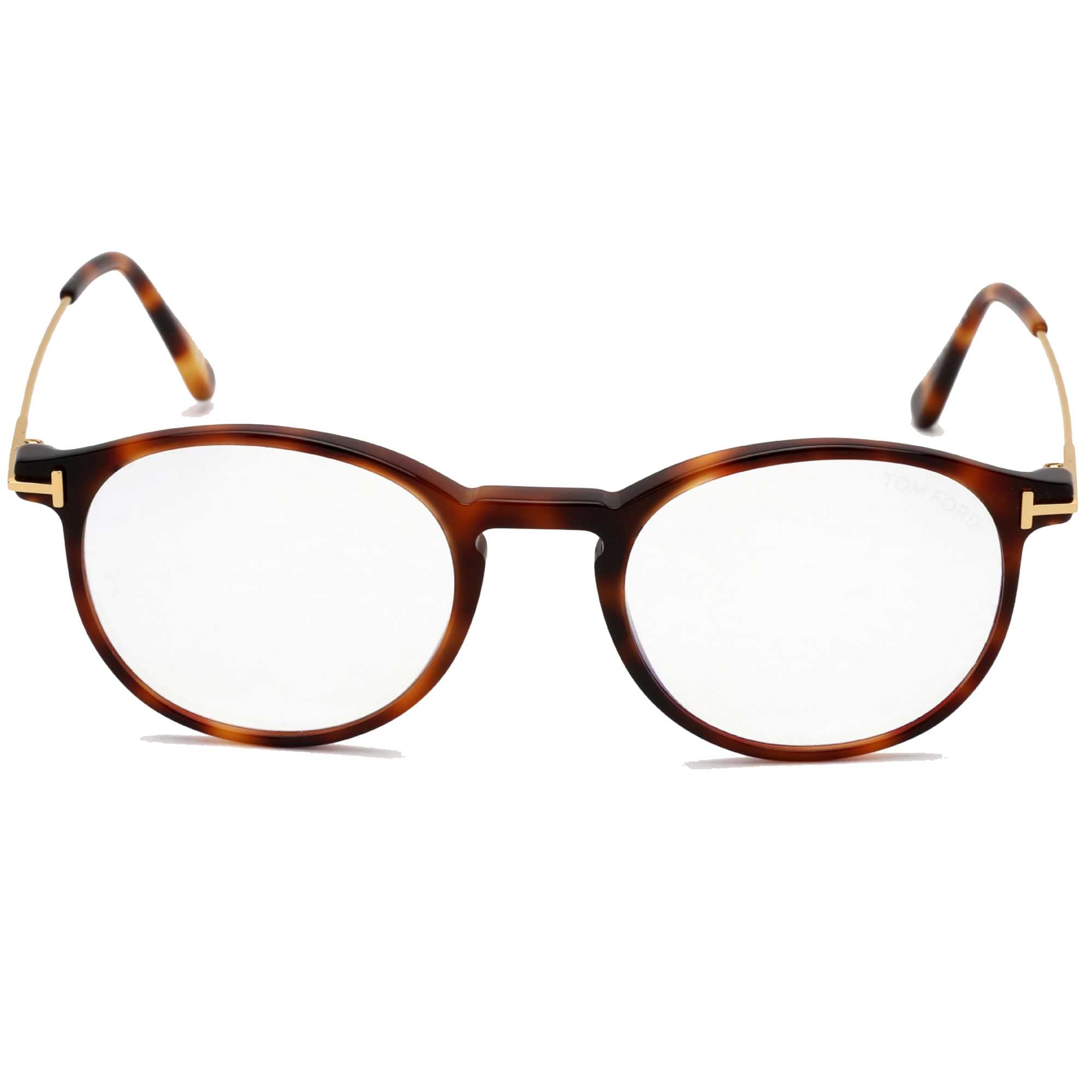 Eyeglasses Tom Ford FT 5759 -B 053 Shiny Blonde Havana, Deep Gold,"t" Logo/B