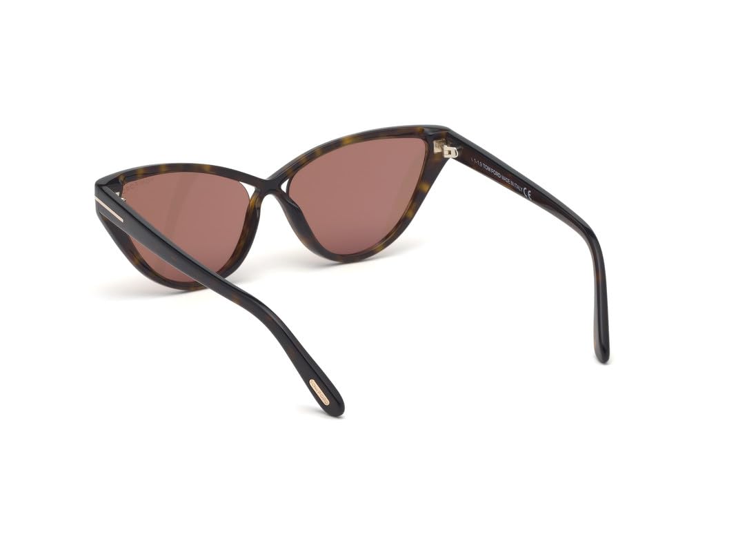 Tom Ford Cateye Sunglasses TF740 Charlie-02 52E Dark Havana 56mm FT0740