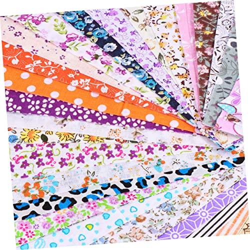 Sewing Fabric 50pcs Quilting Fabric Quilted Comforter Comforters Floral Fabric for Clothes Craft Fabric Scraps Quilting Fabric Squares DIY Floral Printed Fabric Sewing Fabric