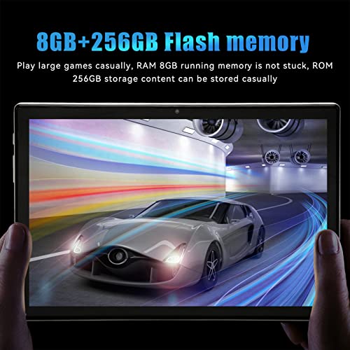 Dpofirs S30 Pro 10.1 Inch 4G WiFi Tablet, Octa Core 8GB 256GB Android 12 Touch Screen Tablets, 1960x1080 FHD, 8MP 16MP, 7000mAh Tablet PC for Home Office(Gold)