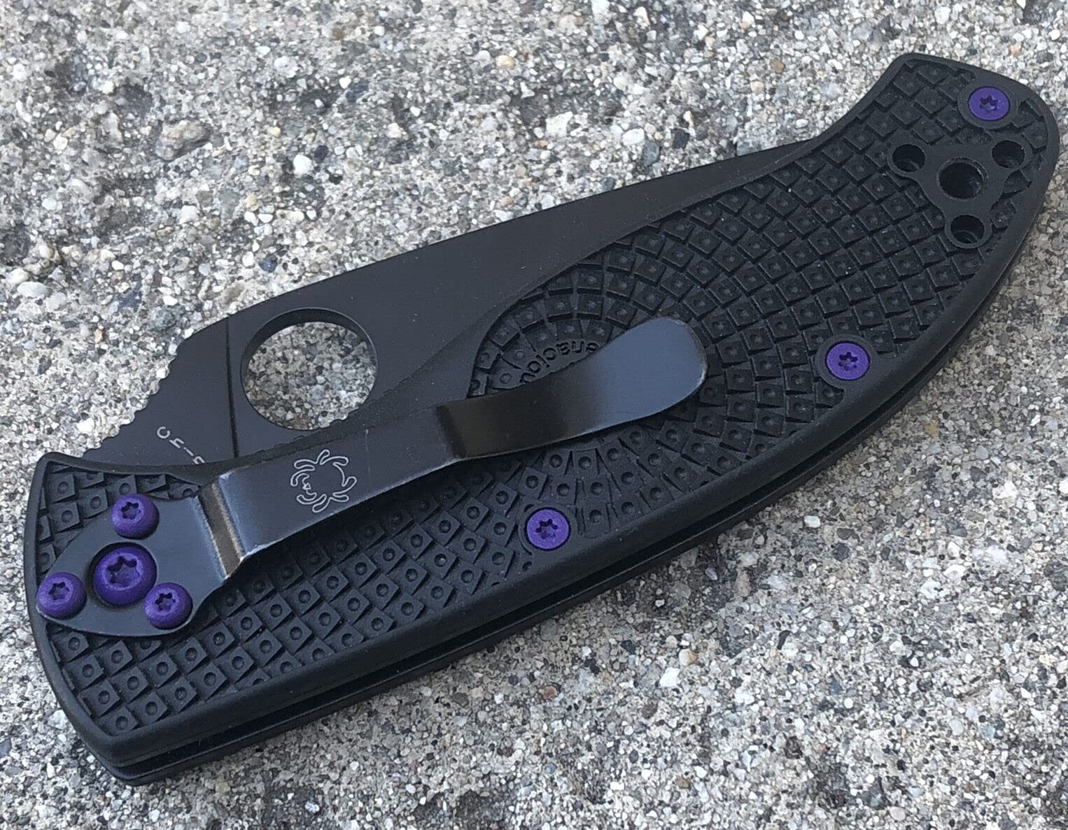 Flat Purple Screws Set For Spyderco Tenacious and Resilience Pocket Knife