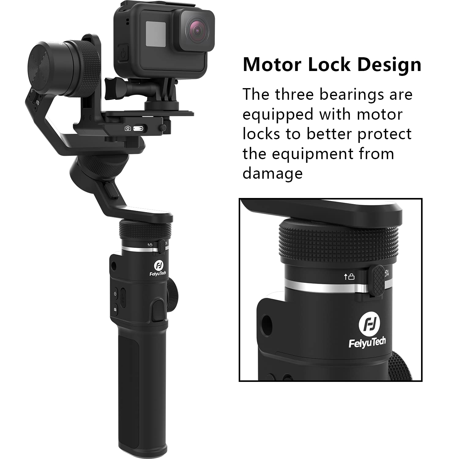 FeiyuTech G6 Max 3-Axis Handheld Multi-Function Gimbal Stabilizer for Mirrorless Camera Like Sony A6400/Short Lens,Action Camera Gopro,54-88mm Width Smart Phone,1.2Kg Payload,Splash Proof