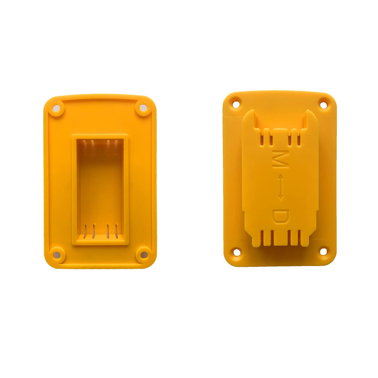 UOSXVC 5Packs Tool Holders for Dewalt 20V 12V Drill Tool Mount Fit for Milwaukee M18 Tools Yellow