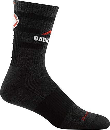 Darn Tough Women's Spartan Crew Lightweight Cushioned Socks Charcoal/Black Size Large