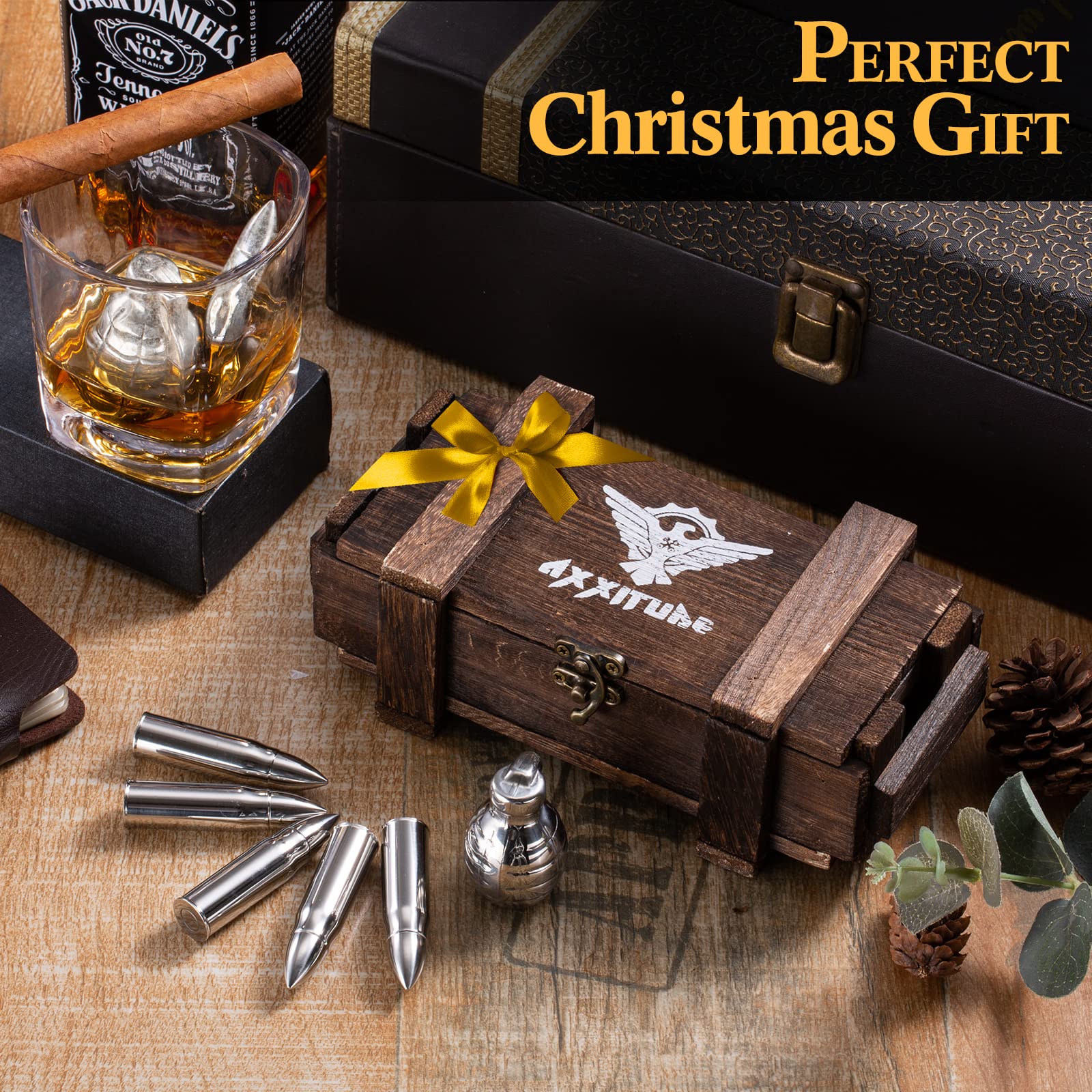 Gifts for Men Dad, for Father's Day Husband Grandpa Boyfriend Dad from Daughter- Unique Cool Presents - Whiskey Stones