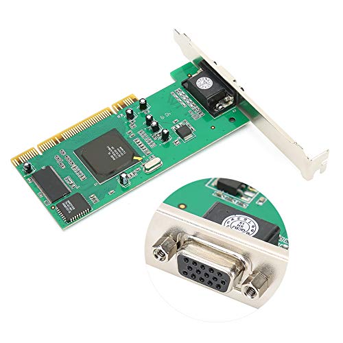 wendeekun Graphics Card,Graphics Card VGA PCI 8MB 32Bit Desktop Computer Accessories Multi-Display for ATI Rage XL,Easy to Install