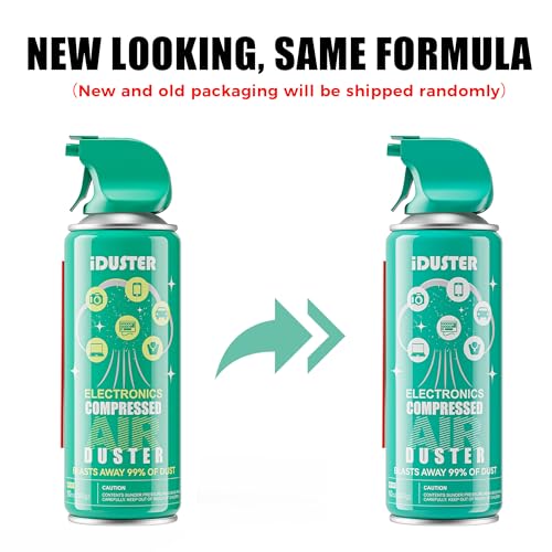 iDuster Disposable Compressed Air Duster, Computer Keyboard Cleaner,3 Packs