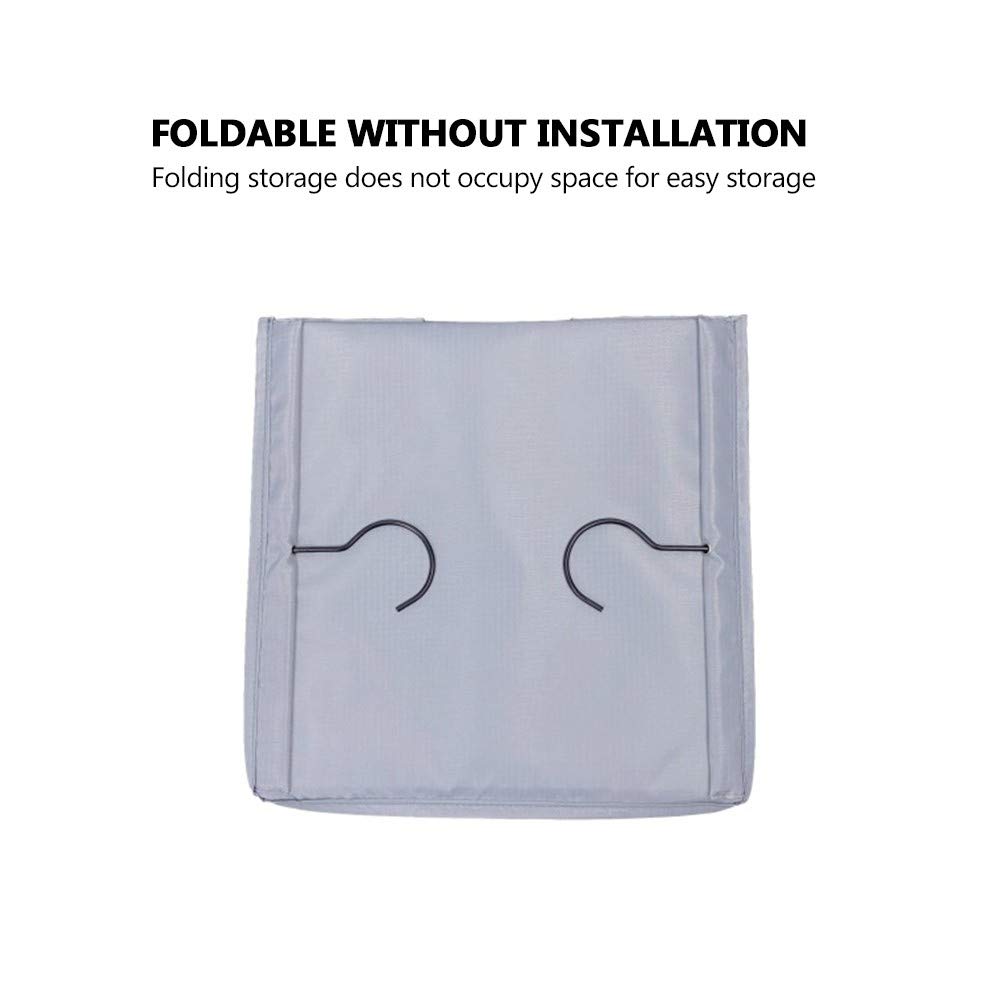 DONGKER 2PCS Hanging Closet Organizer, 2- Layer Foldable Storage Closet Underwear Storage Bag with 2 Hooks for Clothes Storage