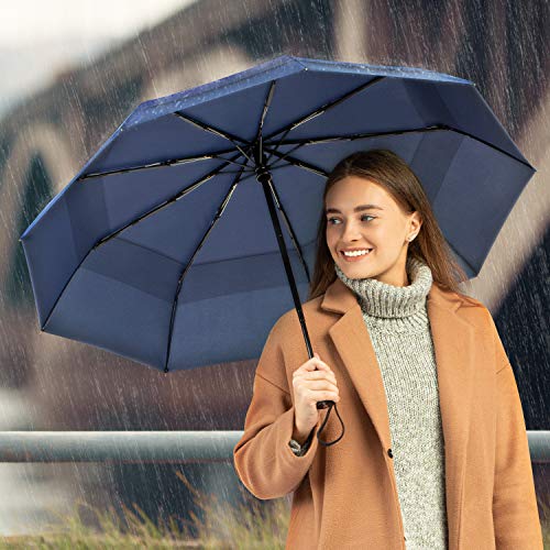 Repel Umbrella The Original Portable Travel Umbrella - Umbrellas for Rain Windproof, Strong Compact Umbrella for Wind and Rain, Perfect Car Umbrella, Golf Umbrella, Backpack, and On-the-Go