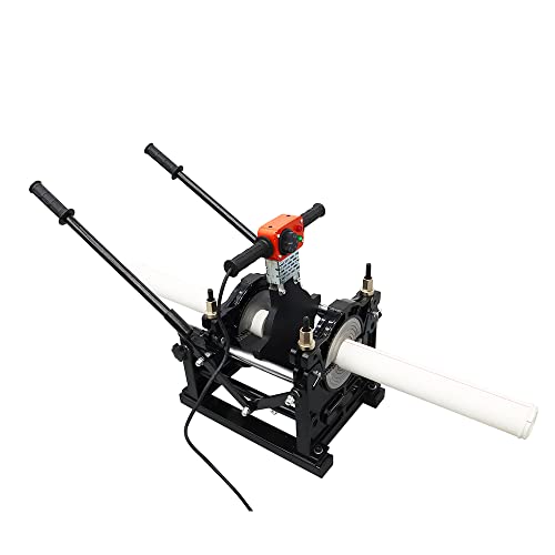 INTSUPERMAI Pipe Fusion Welder Pipe Welding Machine PP PE PB PVDF Butt Fushion Welding Machine Double Clamps Hand Push Type 110V 2.48"-6.30" (63-160mm)