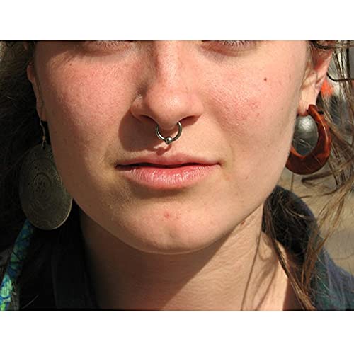 Curved Barbells Titanium G23 Grade Green Anodized 14Gx3/8(1.6x10MM) Captive Bead Ring-BCR with 4MM Ball