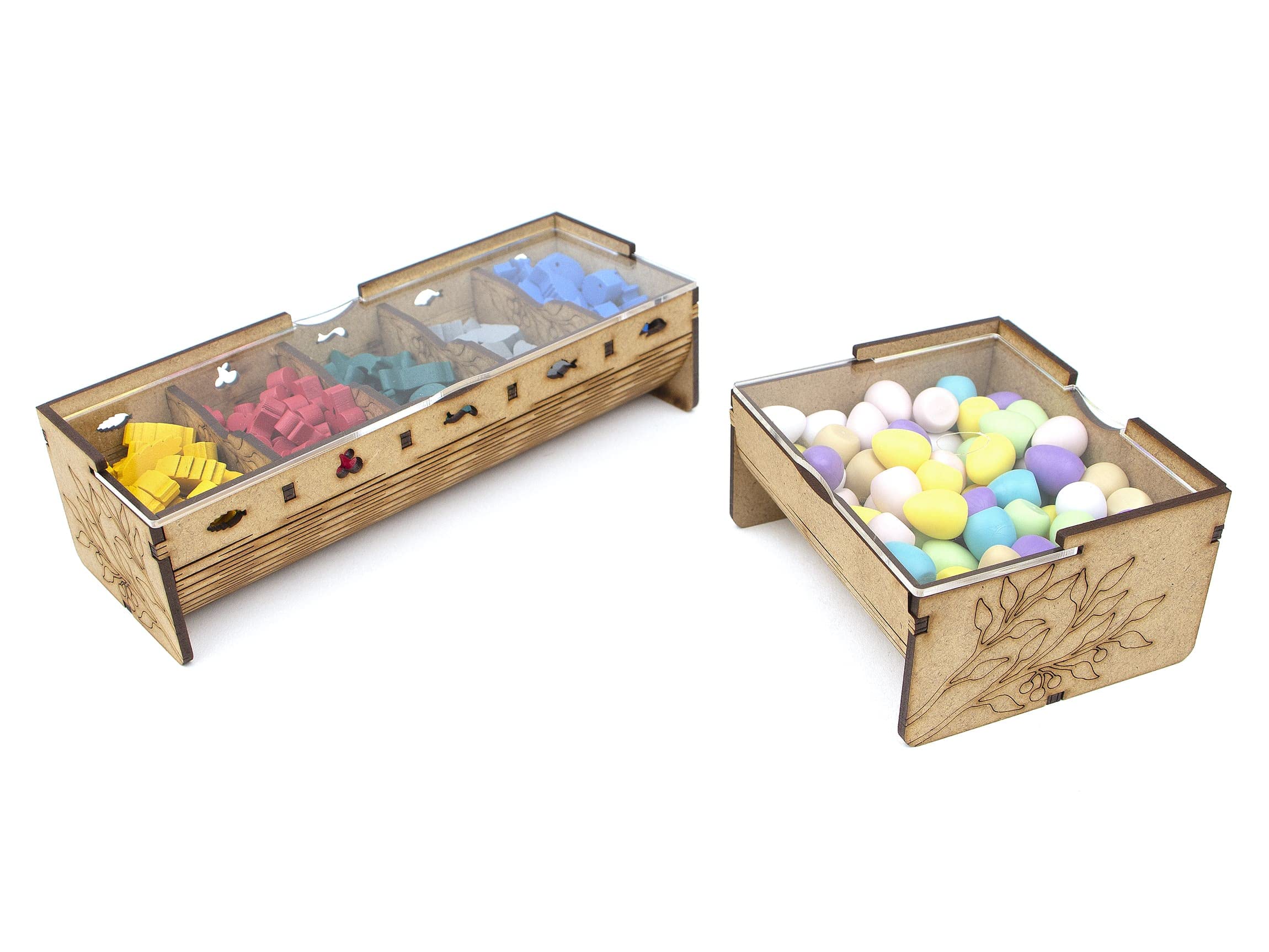 TowerRex Board Game Organizer for Wingspan Board Game Box, Wingspan Expansion, Wingspan European Expansion, Wingspan Oceania Expansion, Wingspan Eggs, Wing Span Board Game, Not for Asia Extension