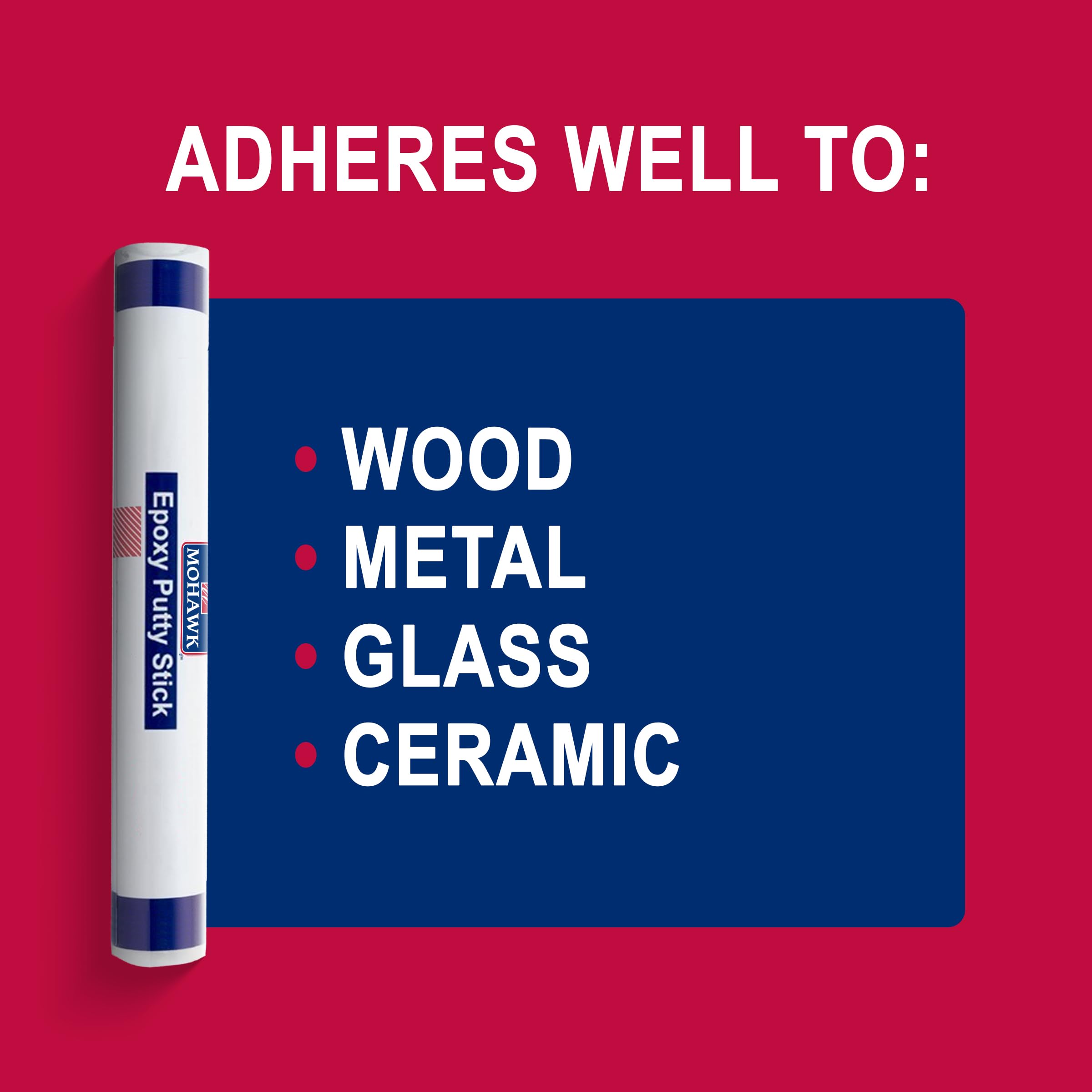 Mohawk Epoxy Putty Stick (Black) for Permanently Repairing Wood and Other Hard Surfaces
