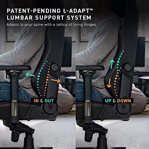 Secretlab Titan Evo 2022 Black3 Gaming Chair - Reclining, Ergonomic & Heavy Duty Computer Chair with 4D Armrests, Magnetic Head Pillow & Lumbar Support - Big and Tall Up to 395 lbs - Black - Fabric
