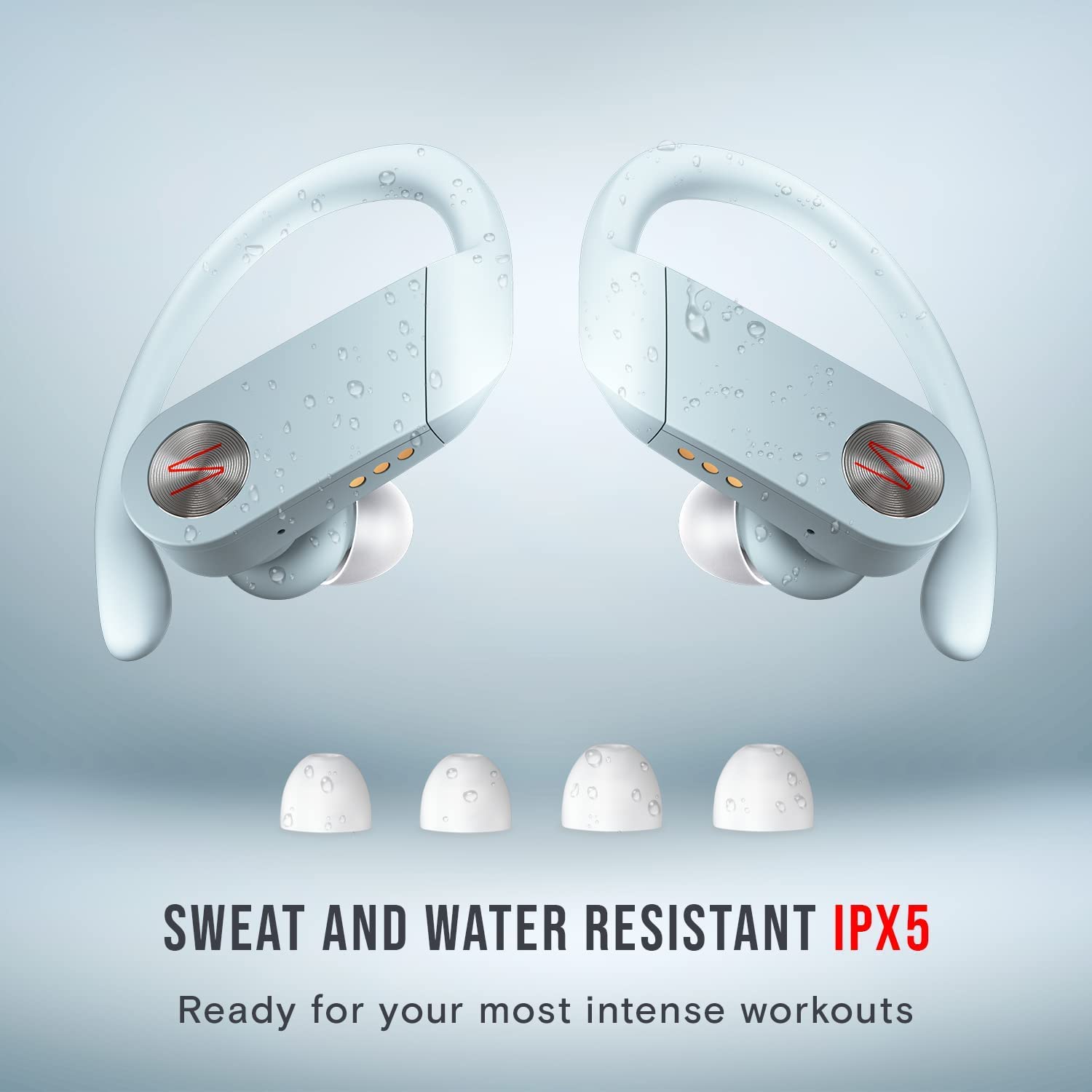 Symphonized Bluetooth Earbuds with Ear Hook β Bluetooth Earphones, Running Headphones for Gym, Headphones for Running, Travel Wireless Earbuds, Graduation Gift, Earbuds Earhooks for Android & iPhone