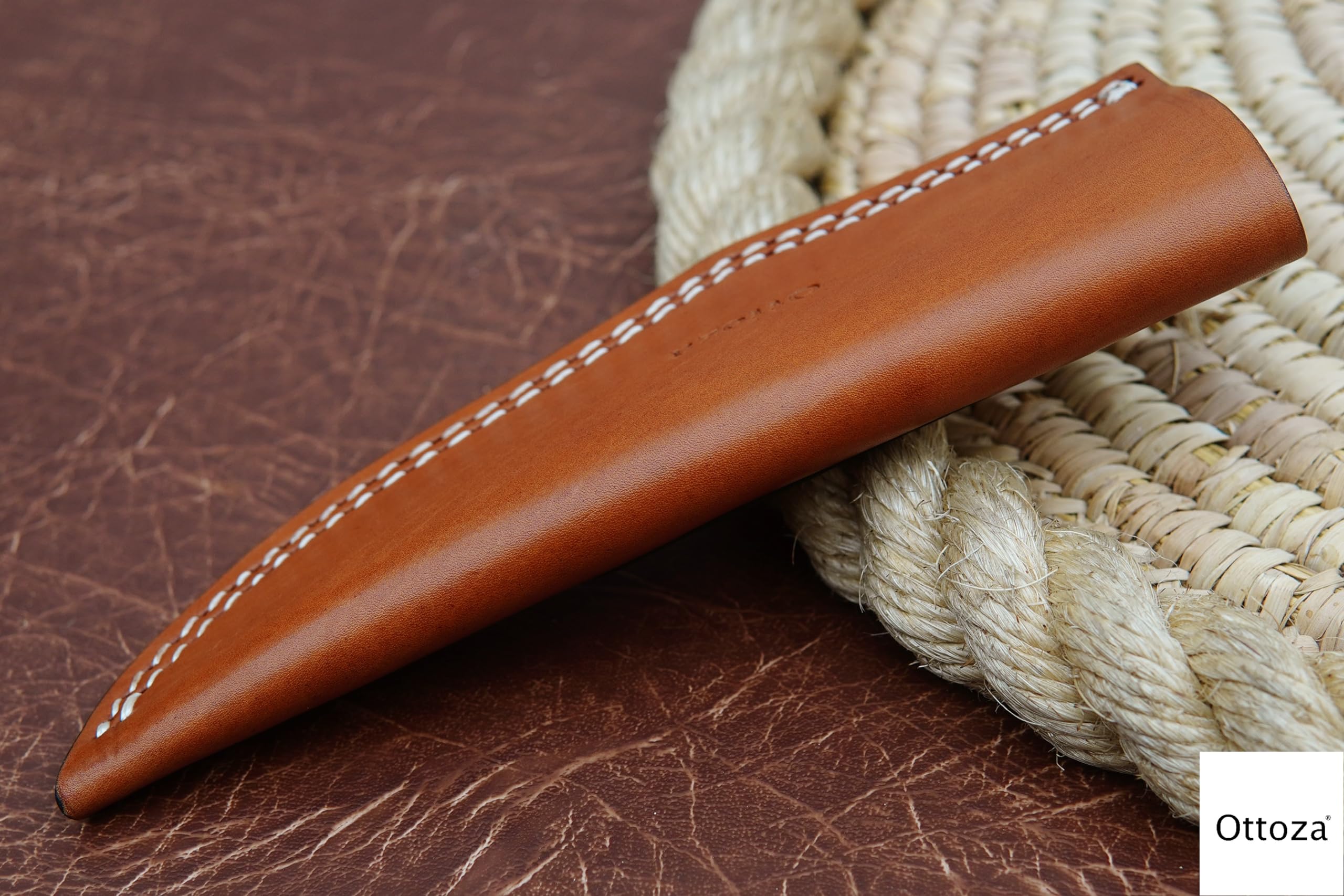 Ottoza TOP GRAIN Leather Knife Sheaths for Fixed Blade Knives, Leather Knife Sheath for Belt, Leather Knife Holster Belt Knife Holder, Vertical Knife Sheath for Belt No:46