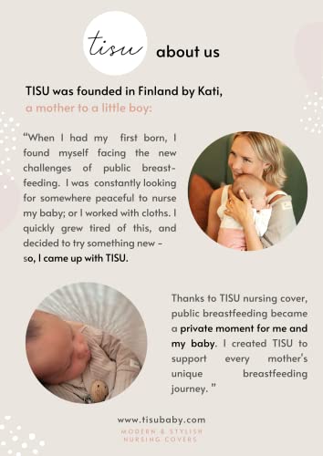 Nursing Cover for Baby Breastfeeding & Pumping | Multi Use Car Seat Stroller Cover | Breathable Soft Organic Muslin Cotton | Breast Feeding Apron & Shawl by TISU (Sand (Neutral))