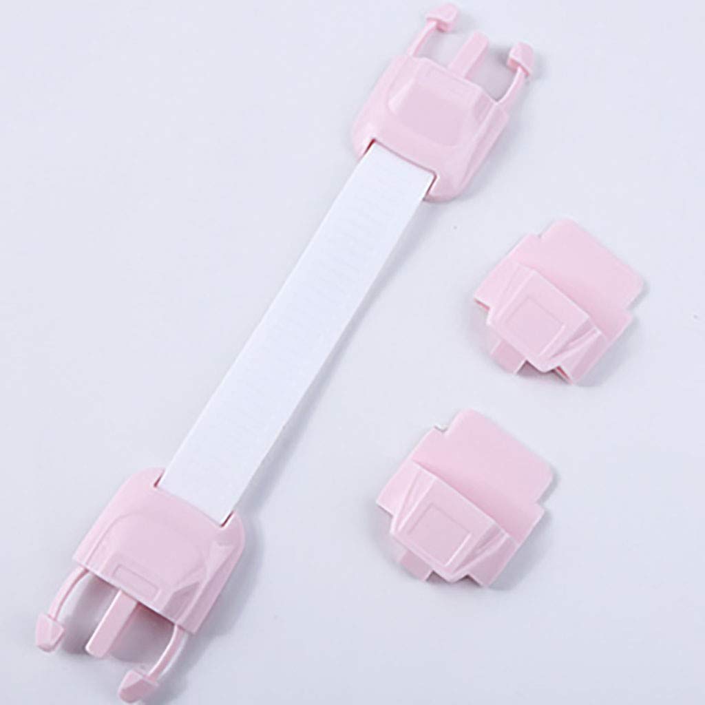 Toxz 4Pcs Baby Safety Drawer Locks Baby Safety Door Drawer Lock Safety Protection,Refrigerator Locks with Adhesive,PP Material,Good Flexibility,Microwave Ovens Locks
