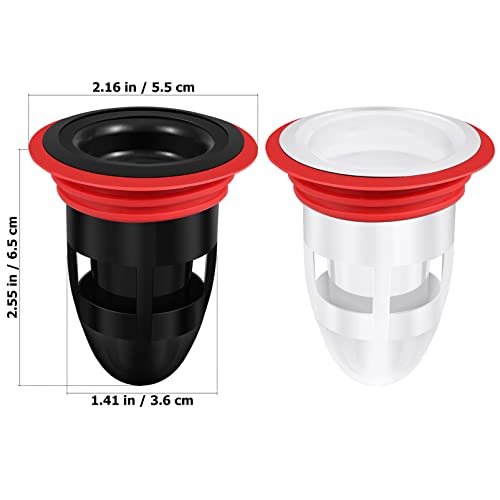 IMIKEYA 2PCS Shower Floor Drain Backflow Preventer Sewer Core Anti-Odor Plug for Kitchen Bathroom 2.56x2.16x1.42inch