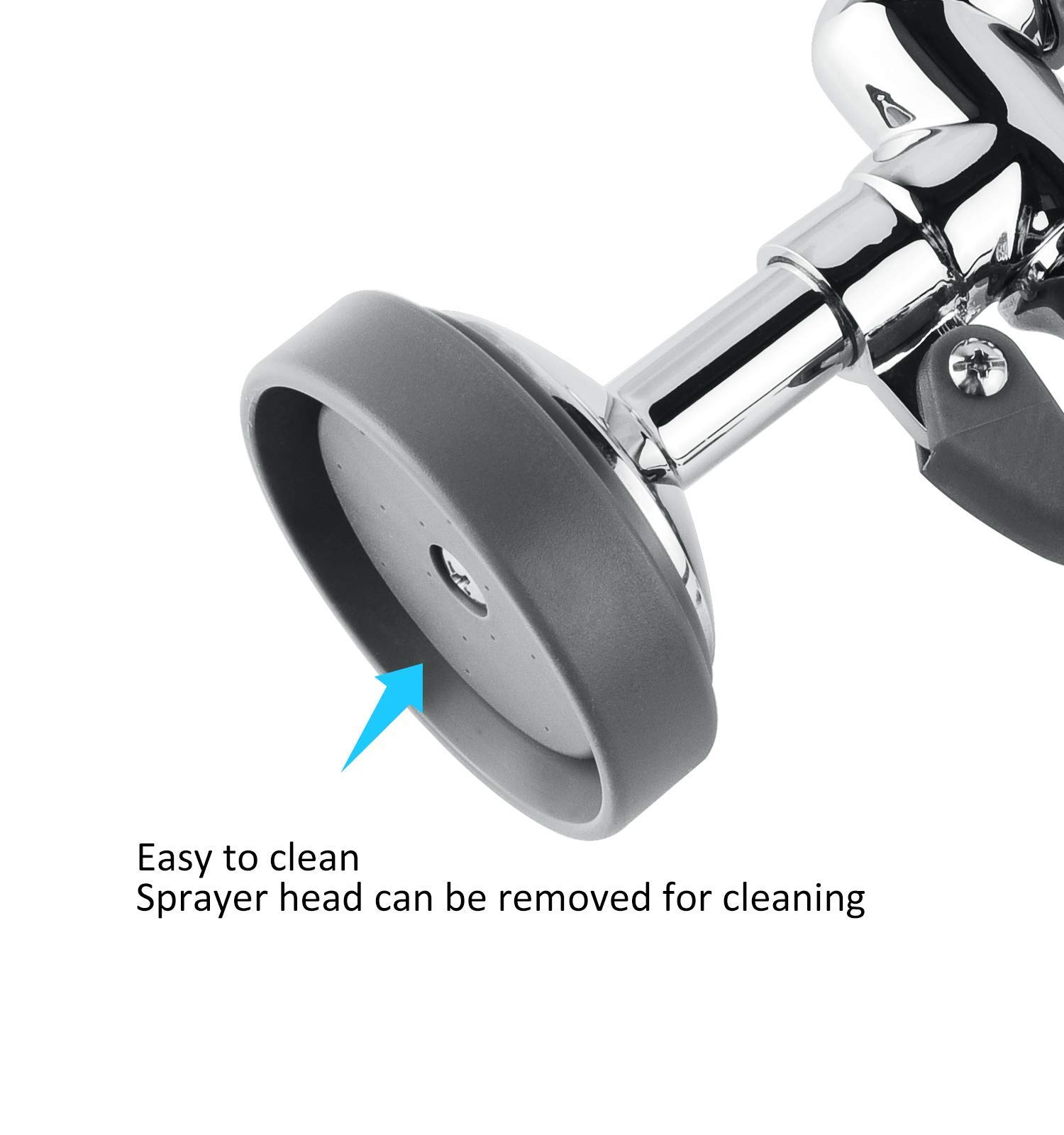 IMLEZON Pre Rinse Sprayer Commercial Sink Faucet Spray Valve Chrome Finished (Grey)
