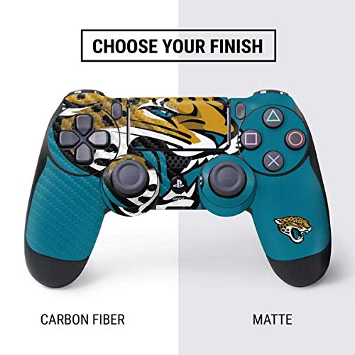 Skinit Decal Gaming Skin Compatible with PS4 Controller - Officially Licensed NFL Jacksonville Jaguars Large Logo Design