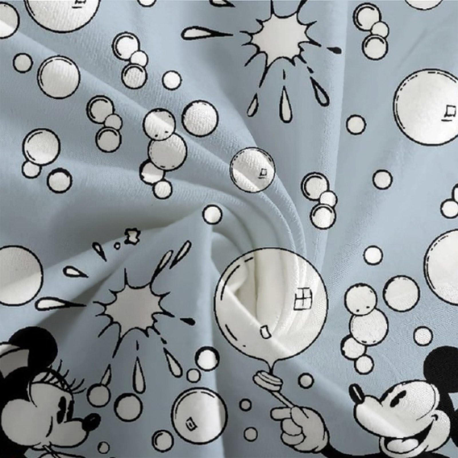 Mickey Mouse Comforter Covers Quilt Cover 3D Print Anime Cartoon for Teens and Adults Duvet Cover Bedding Set with Pillow Cases Soft Microfiber with Zipper Closure 3 Pieces Queen(228x228cm)