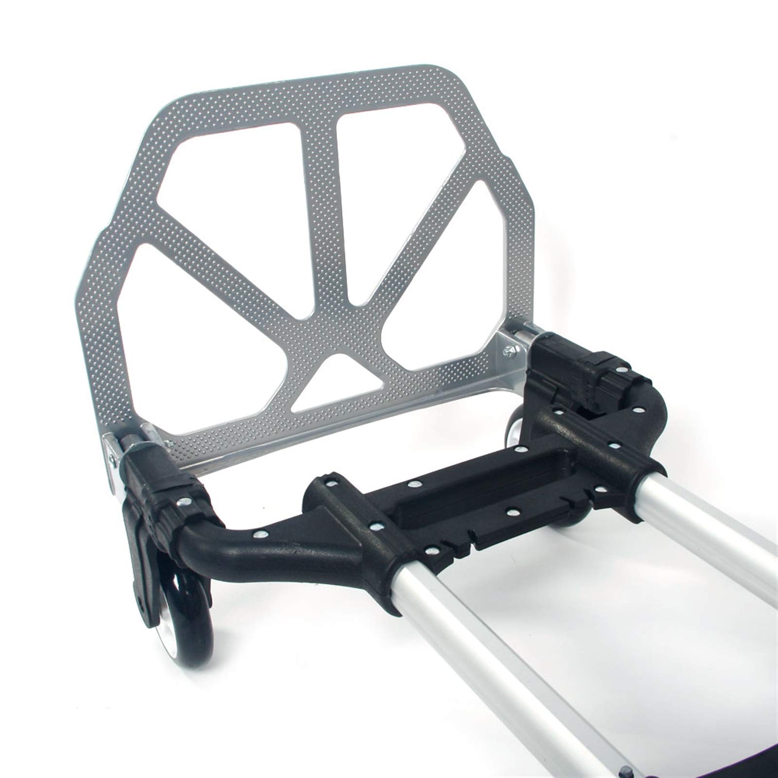 gt6-ZJ Portable Folding Collapsible Aluminum Cart Dolly Push Truck Trolley Black