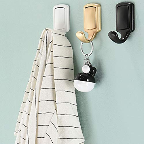 GOOFFY Door Metal Hooks for Hanging Clothes Hook Wardrobe Wall Hanging Wall Door Single Hook Living Room Simple Hook Free Punch Hanger