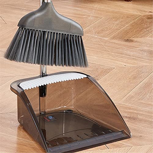 GVISAY Broom and Dust Pan Floor Cleaning Brooms for Dust Pan House Sweeper Dustpan and Scoop Set
