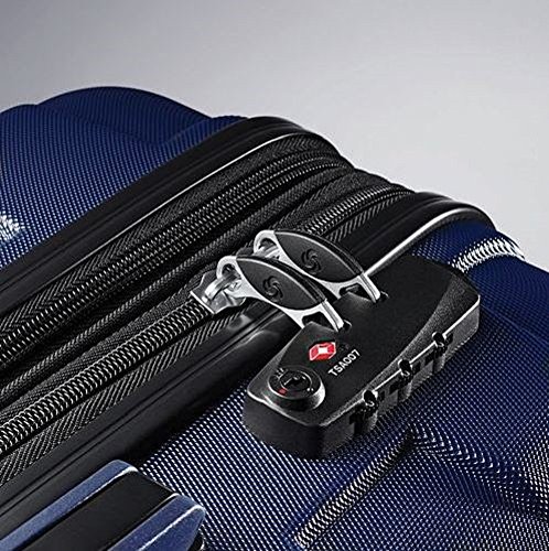 Samsonite Ziplite 3.0, 20in Carry-on, Hardside Spinner Luggage telescoping_handle(Deep Purple)