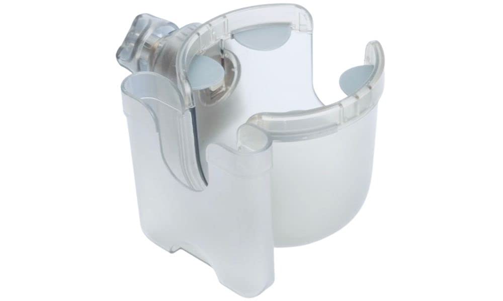 JASMARAZZRE Stroller Cup Holder with Phone Holder, Stroller organizer, accessories for bike, scooters, wheelchair, walking aid. Universal fit Clear